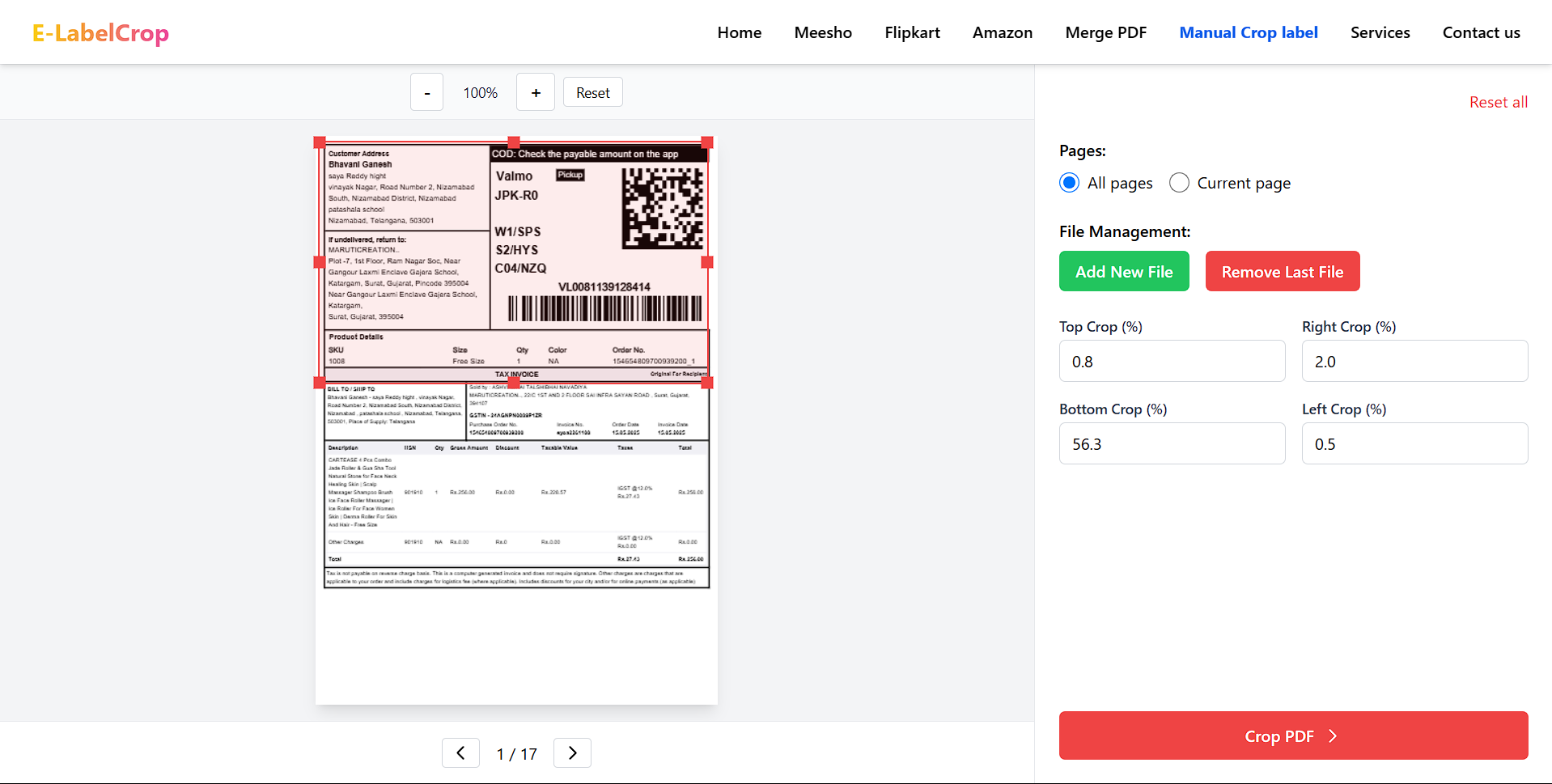 PDF Crop Tool - Free Online PDF Cropping, Splitting & Merging Tool